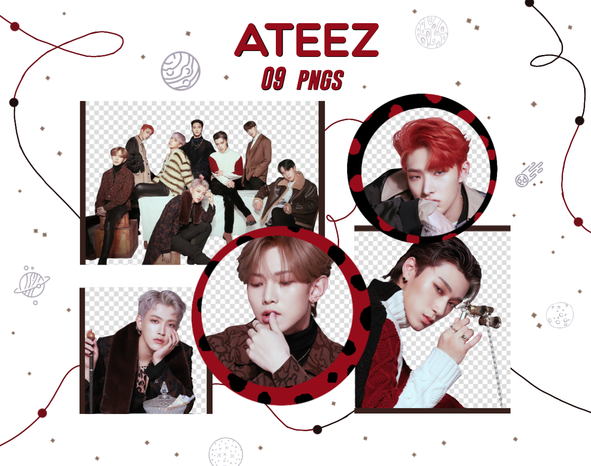 PACK PNG - ATEEZ by katewavy on DeviantArt