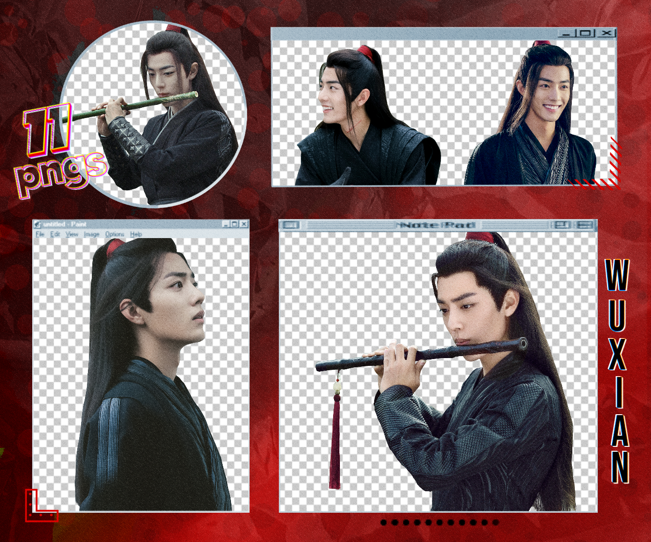PACK PNG - Wei Wuxian (The Untamed) by katewavy on DeviantArt