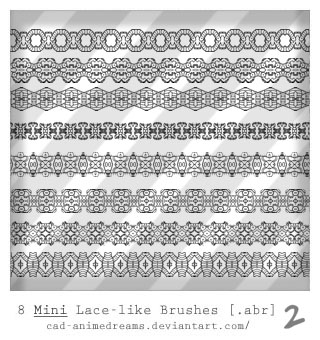 Mini Lace brushes 2 by CAD-animedreams on DeviantArt