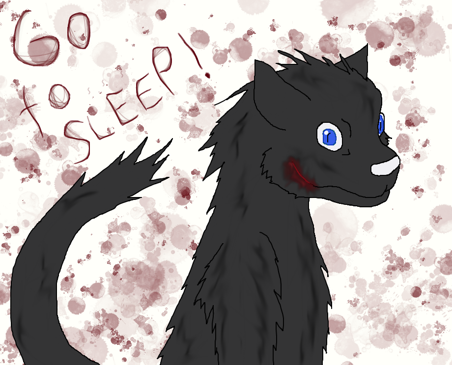 Jeff the killer as a cat by Springfallendeer on DeviantArt