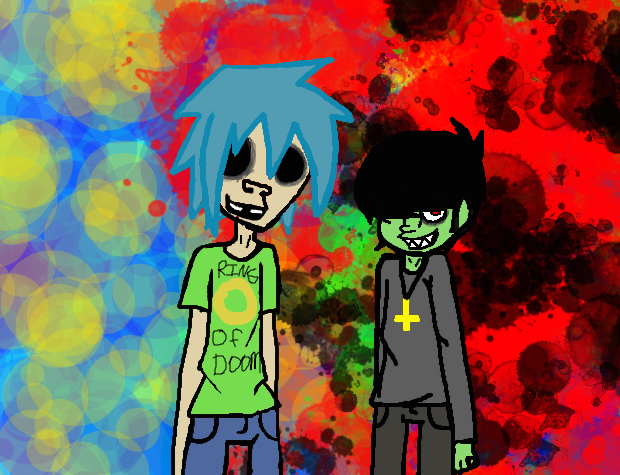 Murdoc and 2d by sadi1998 on DeviantArt