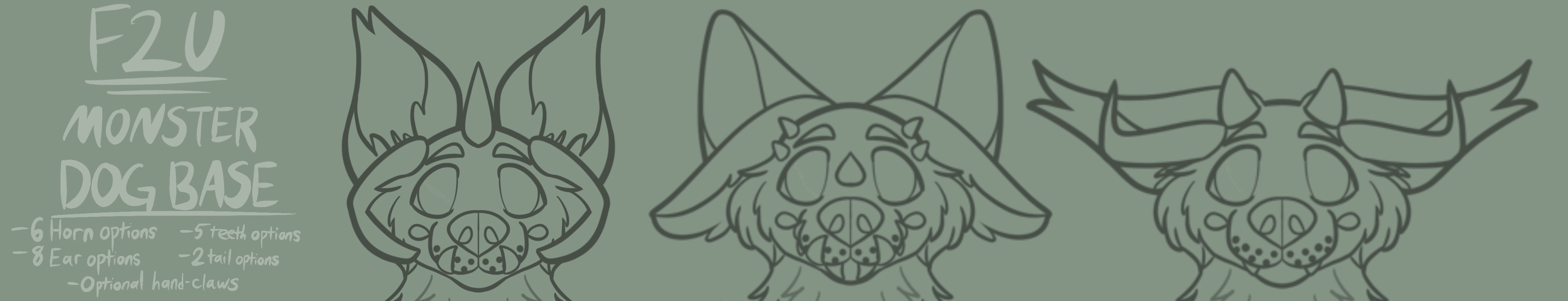 F2U Anthro Monster Dog Base!! [Read Description!] by hooftrail on ...