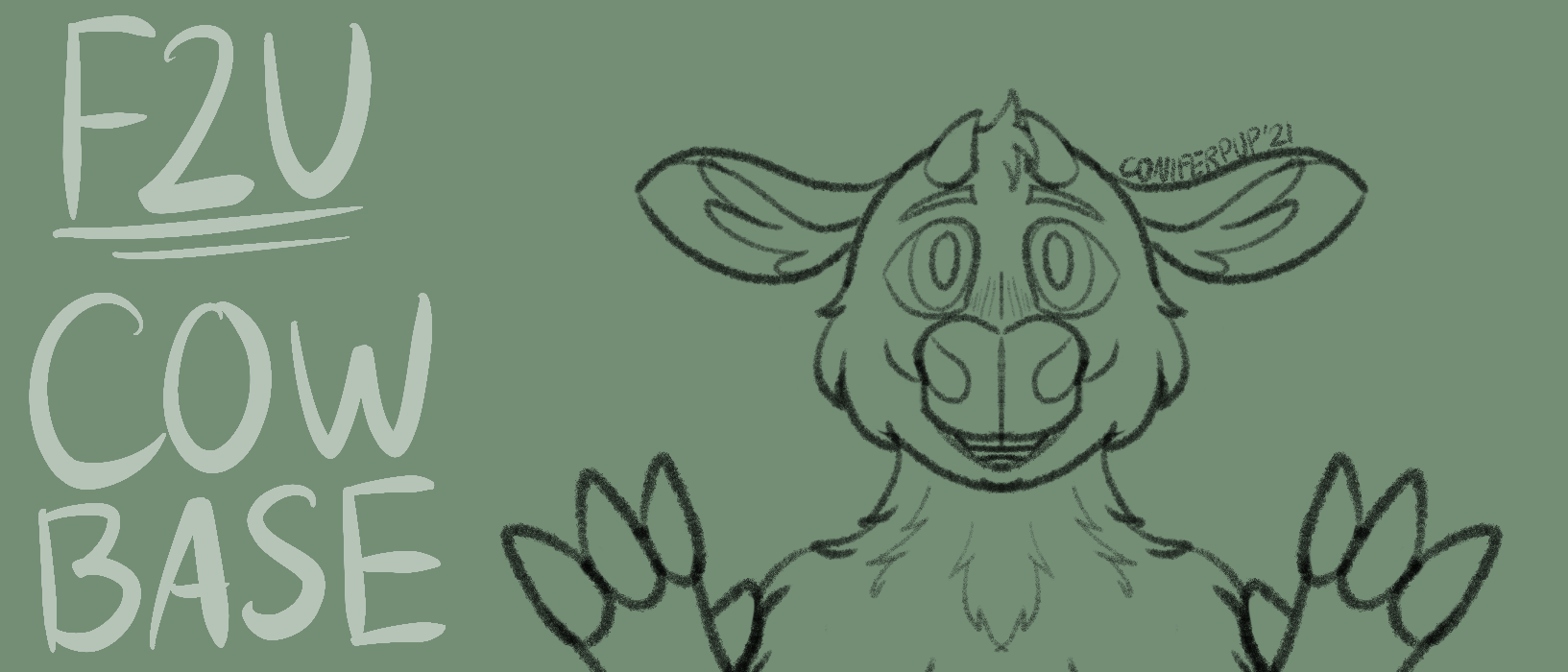 F2U Anthro Cow Base by Nicosetsu on DeviantArt