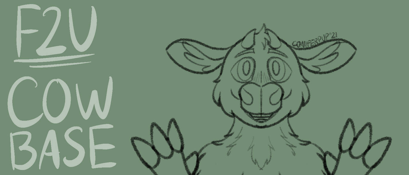 F2U Anthro Cow Base by hooftrail on DeviantArt