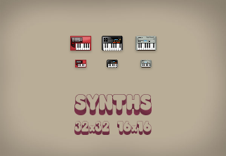 Synthesizer Icon set by ButteryFrog on DeviantArt