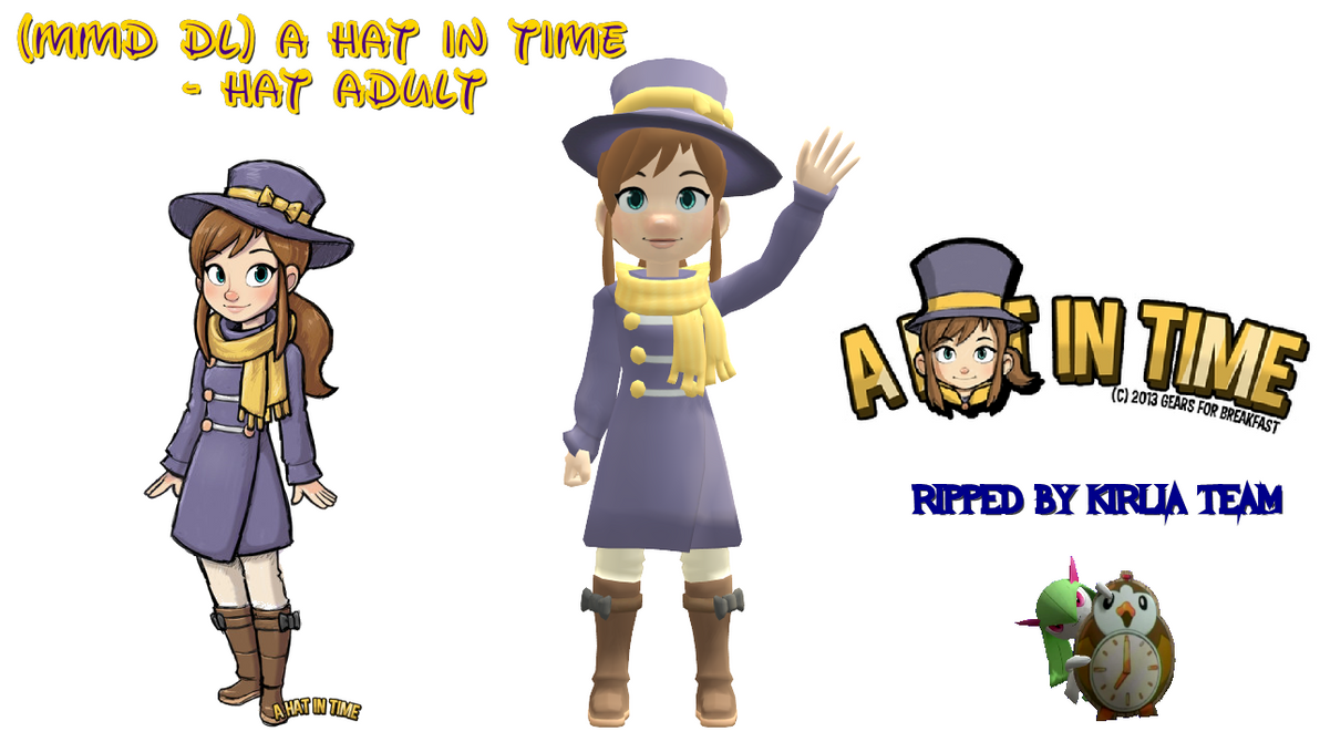 (MMD DL) A Hat in Time - Hat Adult v2 by kirliateam on DeviantArt