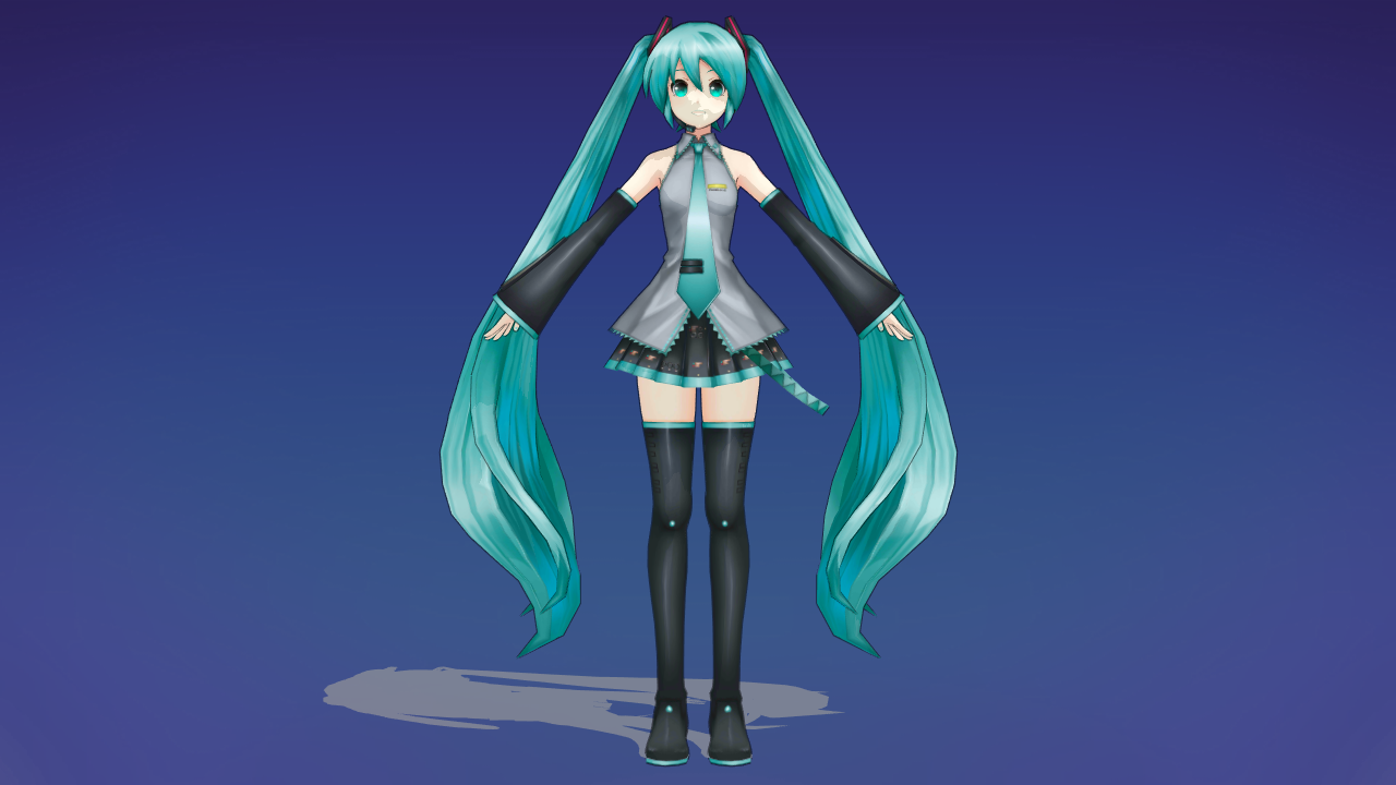 (FBX DL) Superdimensional Hatsune Miku by kirliateam on DeviantArt