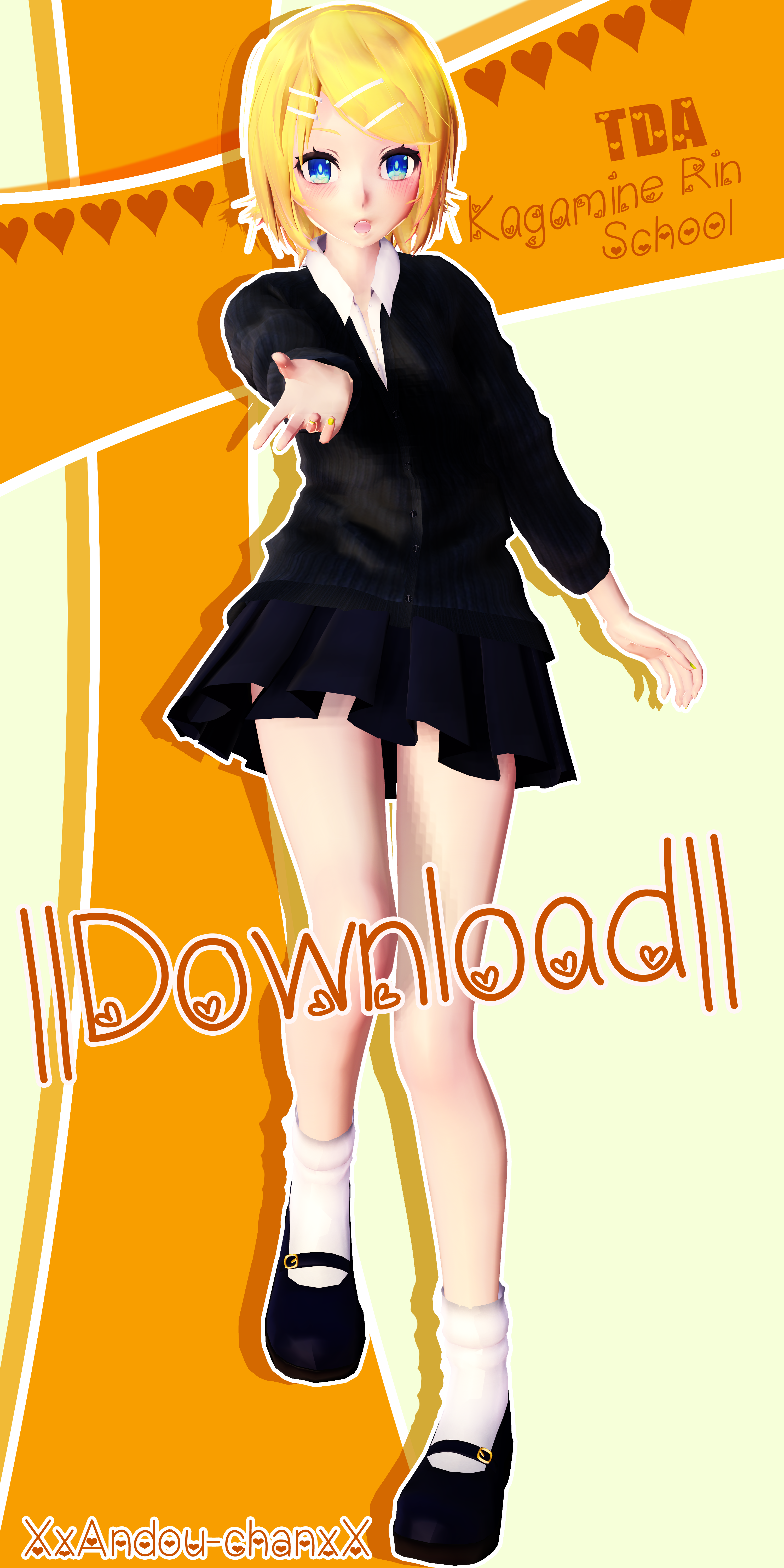 |TDA Rin School DOWNLOAD|Thanks for 40 Watchers!! by Xxandou-chanxX on DeviantArt
