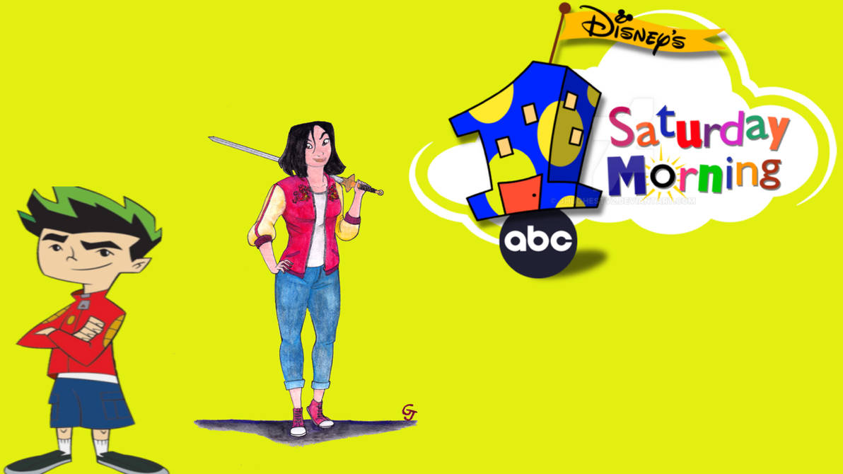 Jake Long and Mulan host One Saturday Morning by hamursh on DeviantArt