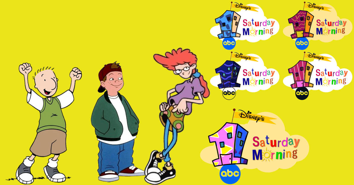 Doug, TJ and Pepper Ann host One Saturday Morning by hamursh on DeviantArt