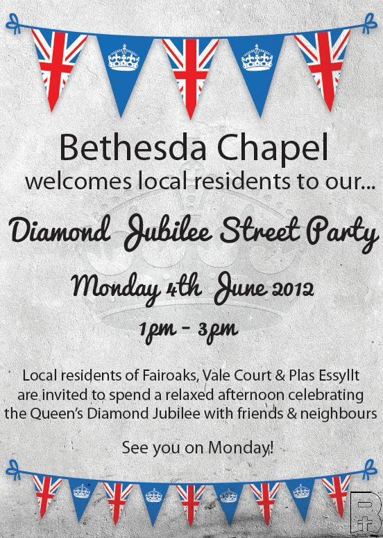 Betehsda Chapel Diamond Jubilee Party Poster Flyer by mrwebdesign on ...