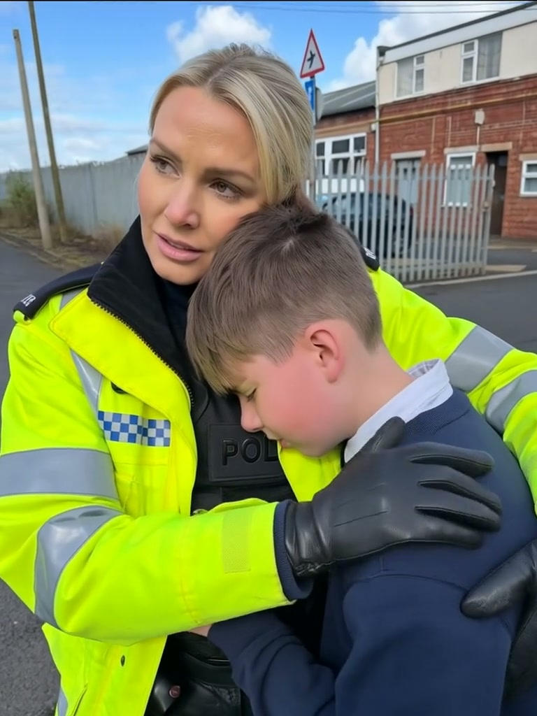 Officer Sandy Comforts Teenager by Writer41 on DeviantArt