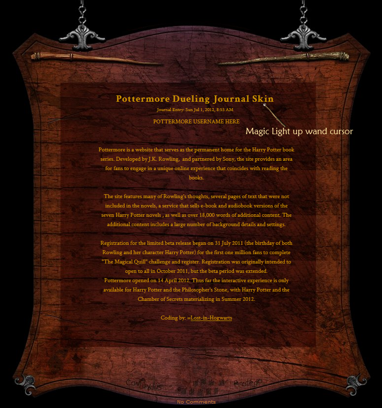 Pottermore Dueling club Journal by Lost-in-Hogwarts on DeviantArt