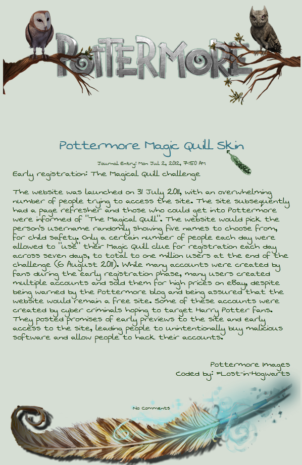 Pottermore Magic Quill Journal by Lost-in-Hogwarts on DeviantArt