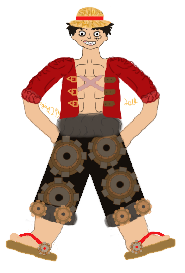 Steampunk Monkey D. Luffy by Cameron-Gray on DeviantArt