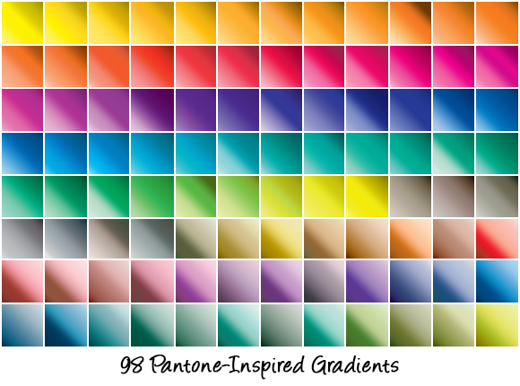 Pantone-Inspired Gradients by cazcastalla on DeviantArt