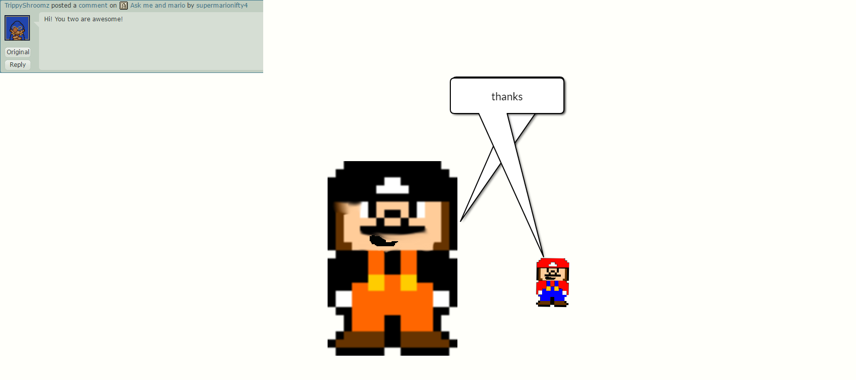 Ask Me and Mario: Ask 4 by supermarionifty4 on DeviantArt