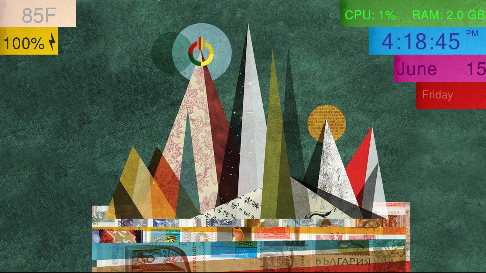 Minimalish Rainmeter Skin by Dswizle on DeviantArt