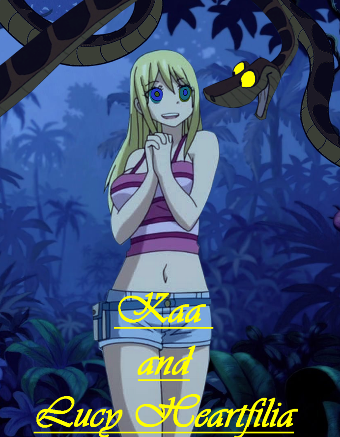 Kaa and Lucy Heartfilia (cover) by kanoebael on DeviantArt