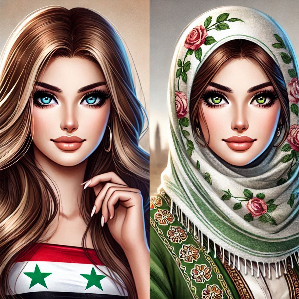Beautiful women from all over Syria, by StandwithIsraelandUk on DeviantArt
