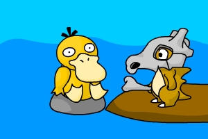 Psyduck and Cubone by WarBandit on DeviantArt