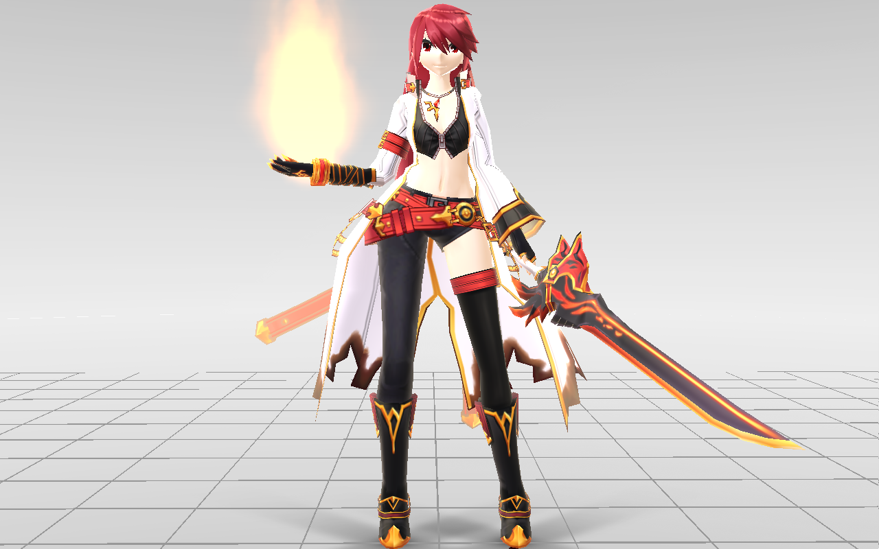 [MMD-Elsword] Elesis Blazing Heart DOWNLOAD! by Darknessmagician on ...