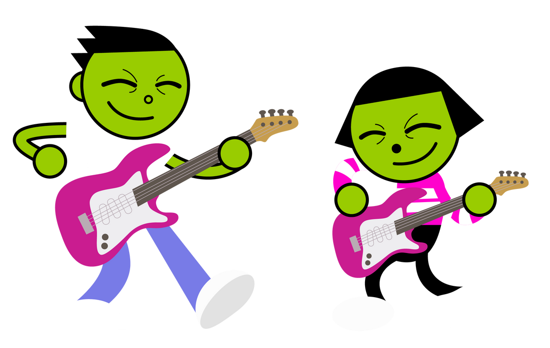 PBS Kids GIF - Jammin' on Guitars by LuxoVeggieDude9302 on DeviantArt