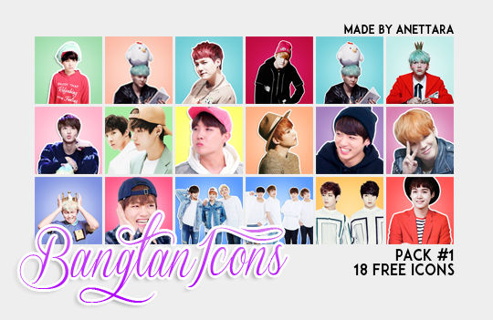 Bangtan Icons Pack #1 by anettara on DeviantArt