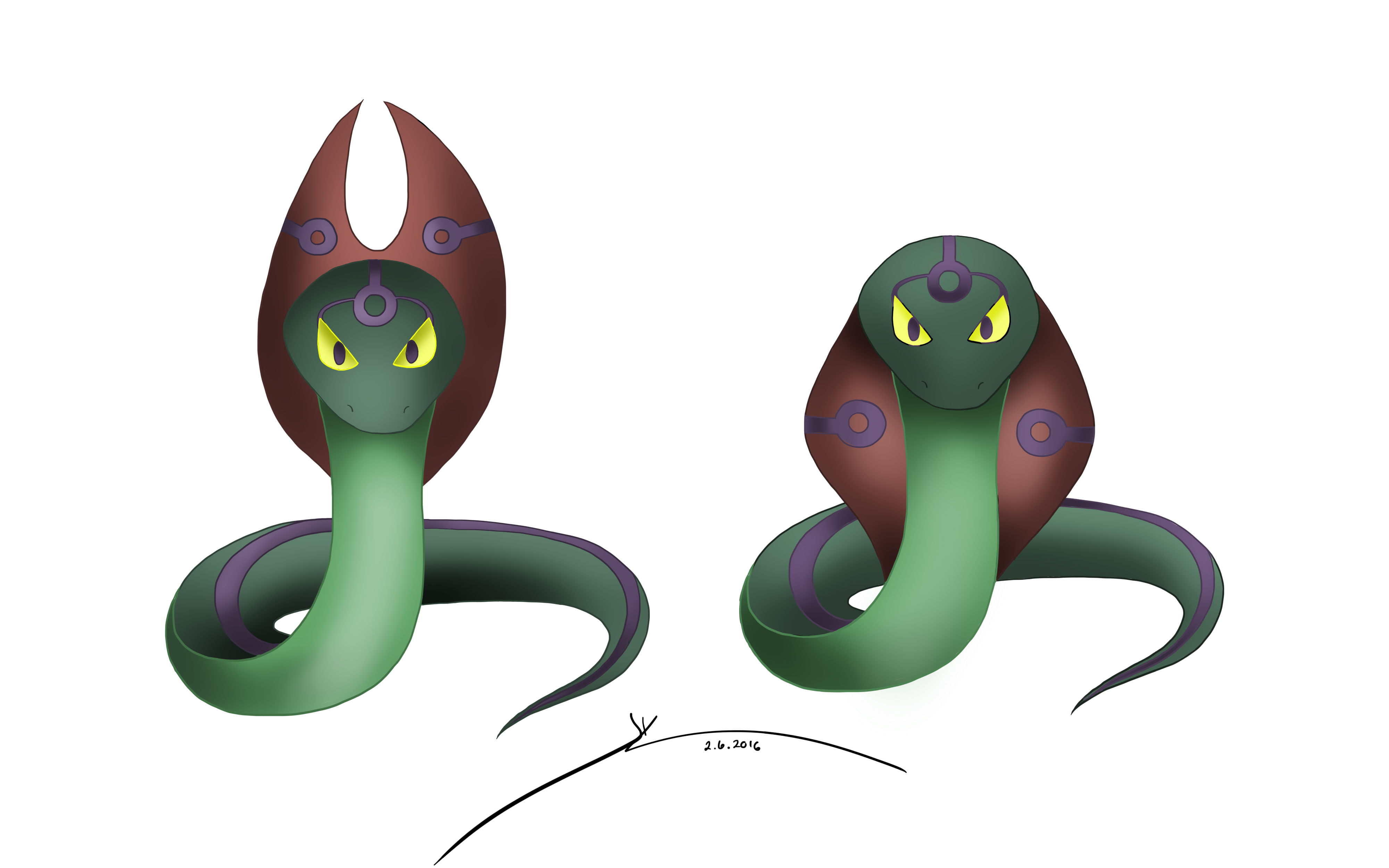 Kawaerbi - Poison Snake Fakemon by DarkraiLady on DeviantArt
