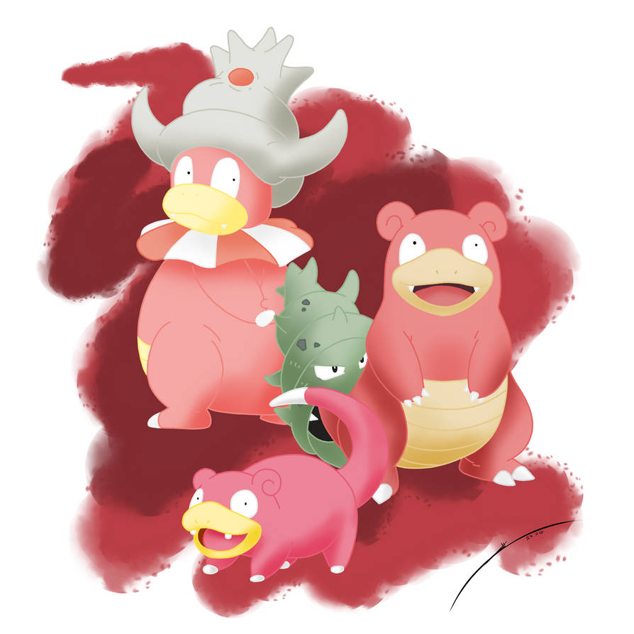 Slowpoke's Family by DarkraiLady on DeviantArt