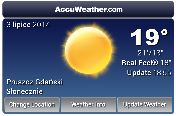 Classic AccuWeather Widget by Slavoo123 on DeviantArt