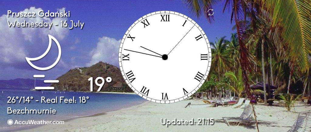[4x2] Analog Clock With Weather by Slavoo123 on DeviantArt