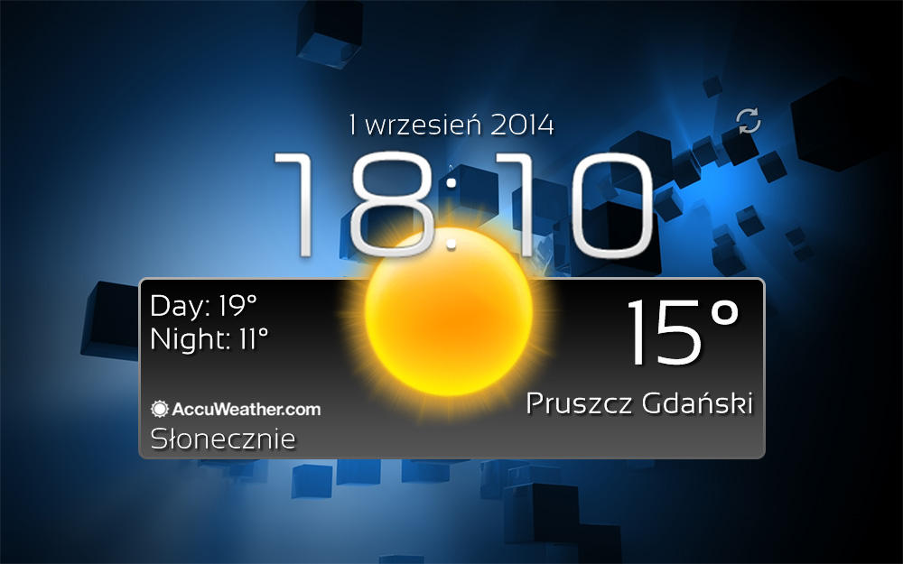 Classic Accuweather Widget With Clock by Slavoo123 on DeviantArt