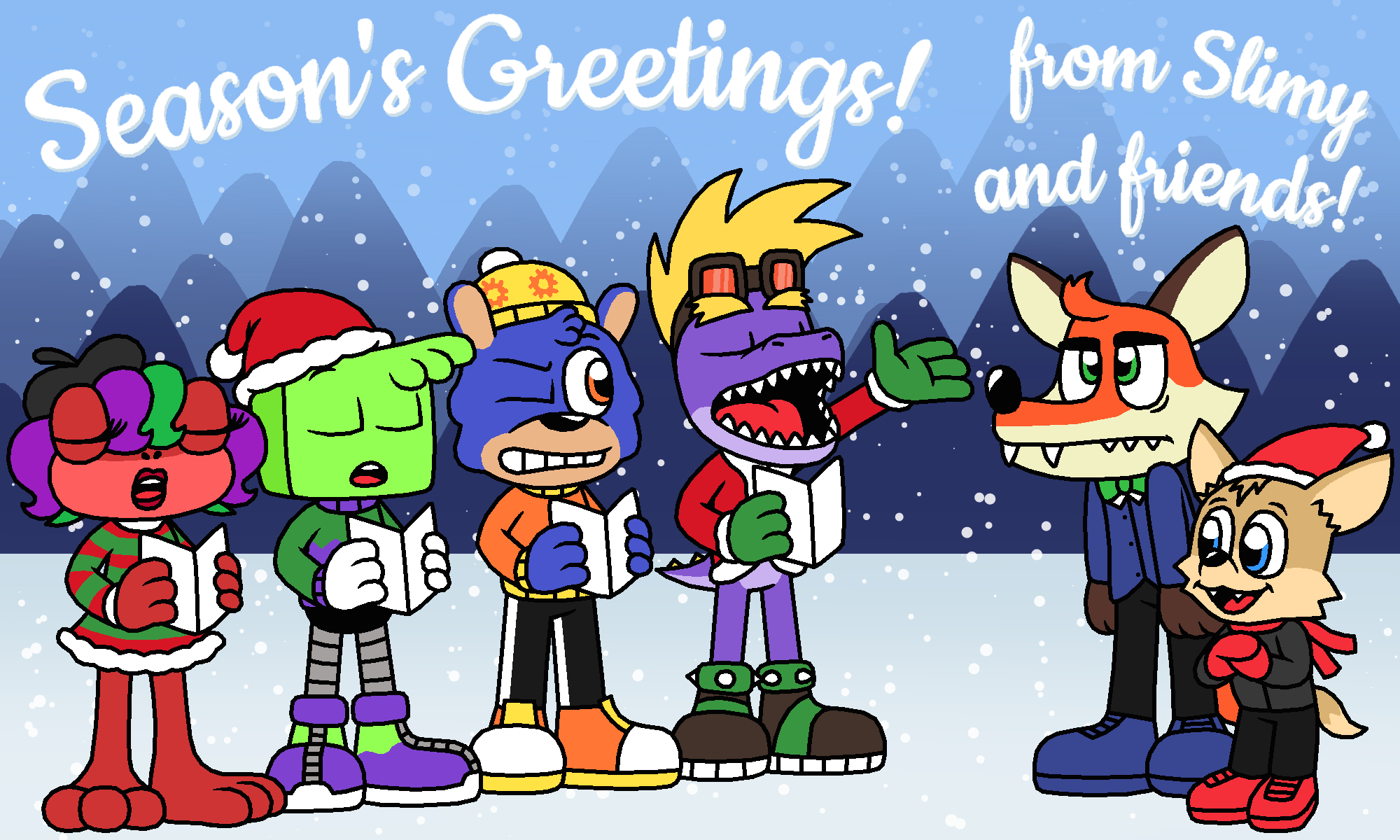 Caroling Out In The Snow by Its-Alex on DeviantArt