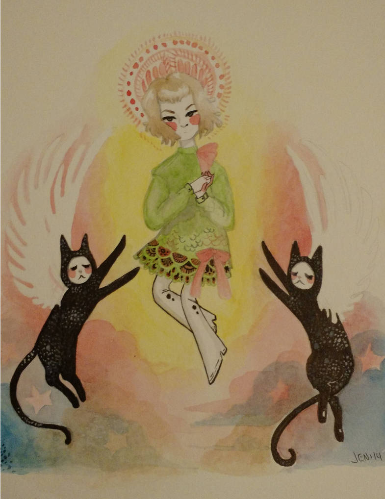 Meow goddess by Hollowclock on DeviantArt