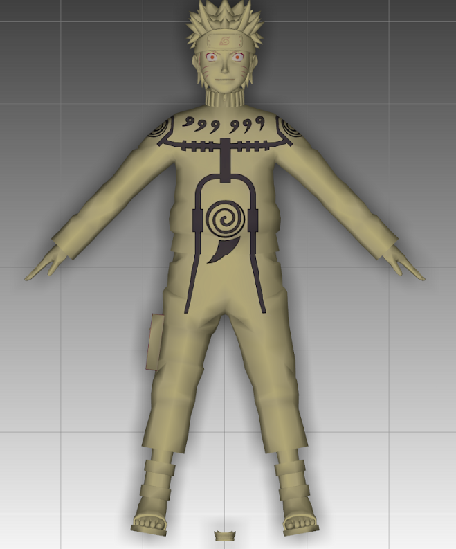 Naruto Kyuubi 3D Model by CR1T3R10N on DeviantArt