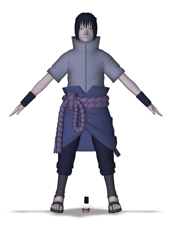 Sasuke 3d Model by CR1T3R10N on DeviantArt