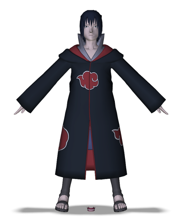 Sasuke Akatsuki 3D Model by CR1T3R10N on DeviantArt