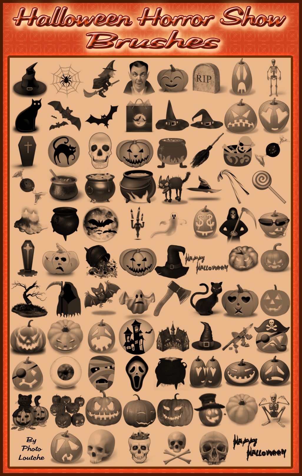 Halloween Horror Show Brushes Abr by Laurent-Dubus on DeviantArt