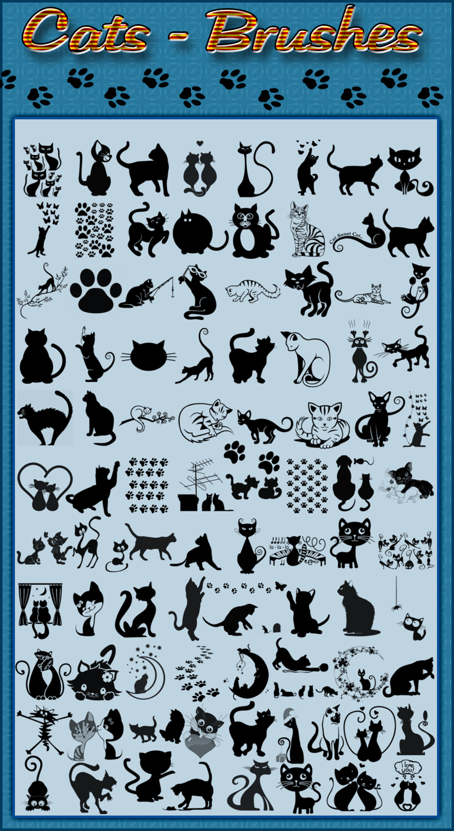 Cats Pack Brushes Abr by Laurent-Dubus on DeviantArt