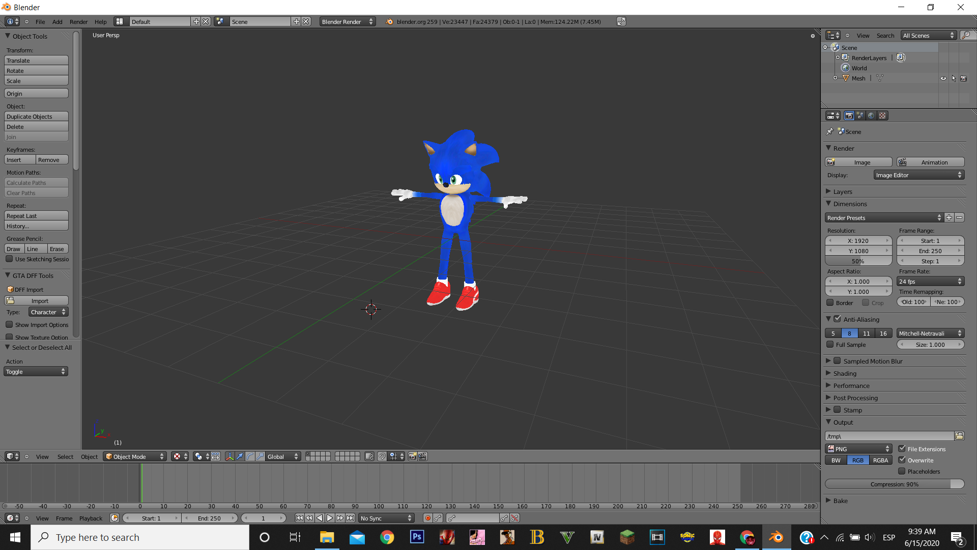 Movie Sonic (2019) 3D Model by stevenri on DeviantArt