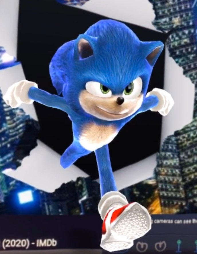 The Movie Sonic From A Snapchat App Model by stevenri on DeviantArt