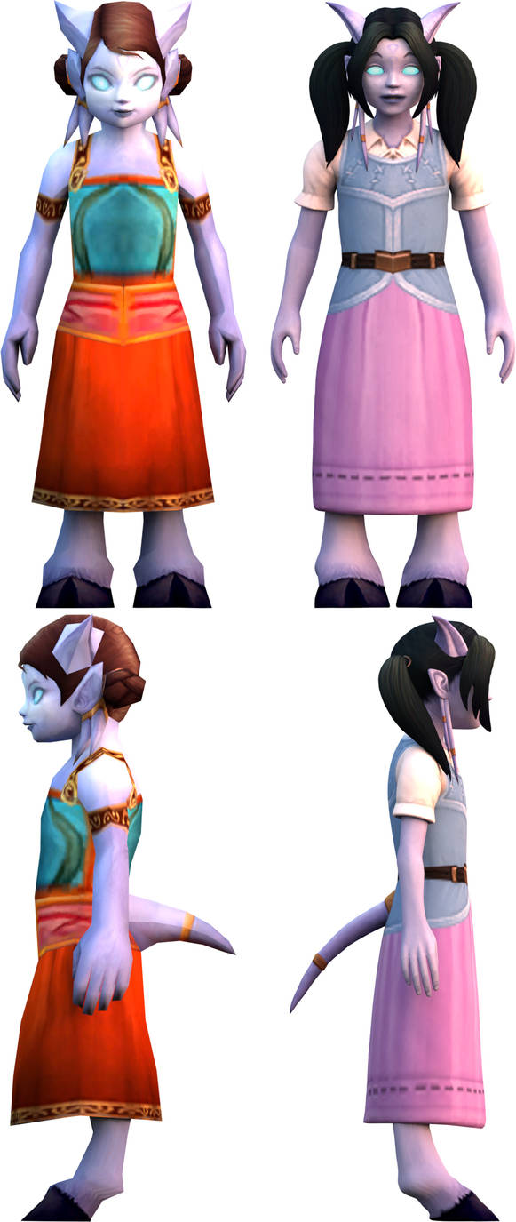 Updated Draenei Kid (female) DOWNLOAD by lady-zomkie on DeviantArt