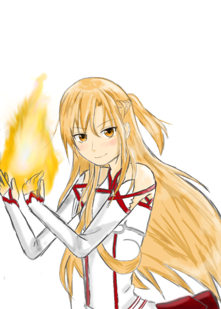 Asuna Yuuki drawing by anime-girl1709 on DeviantArt