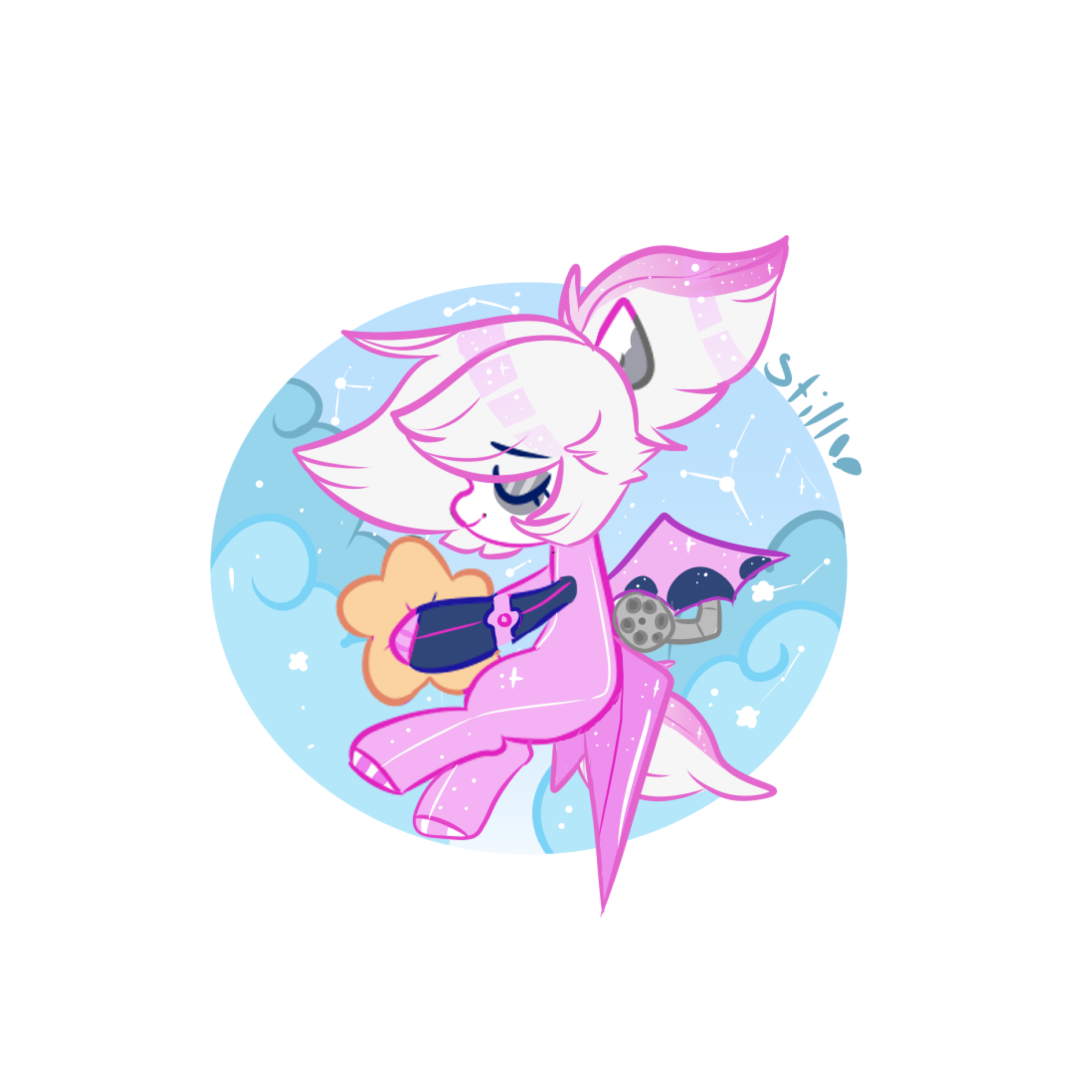 Cute floaty ych for my oc by still-drawing on DeviantArt