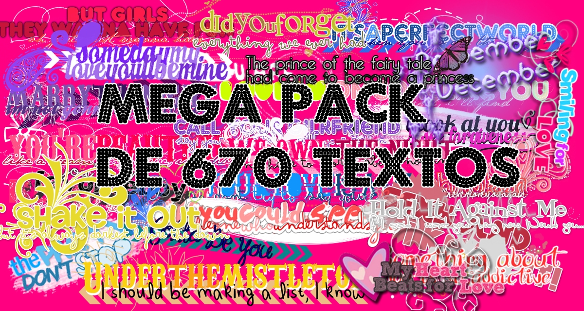 MEGA PACK DE TEXTOS by sandrinha98 on DeviantArt