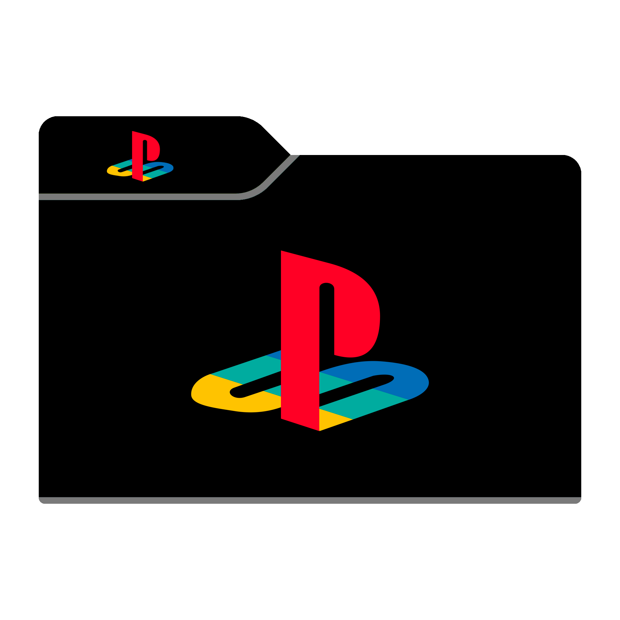 Minimalist Sony PlayStation Folder Icon by Chusa56 on DeviantArt
