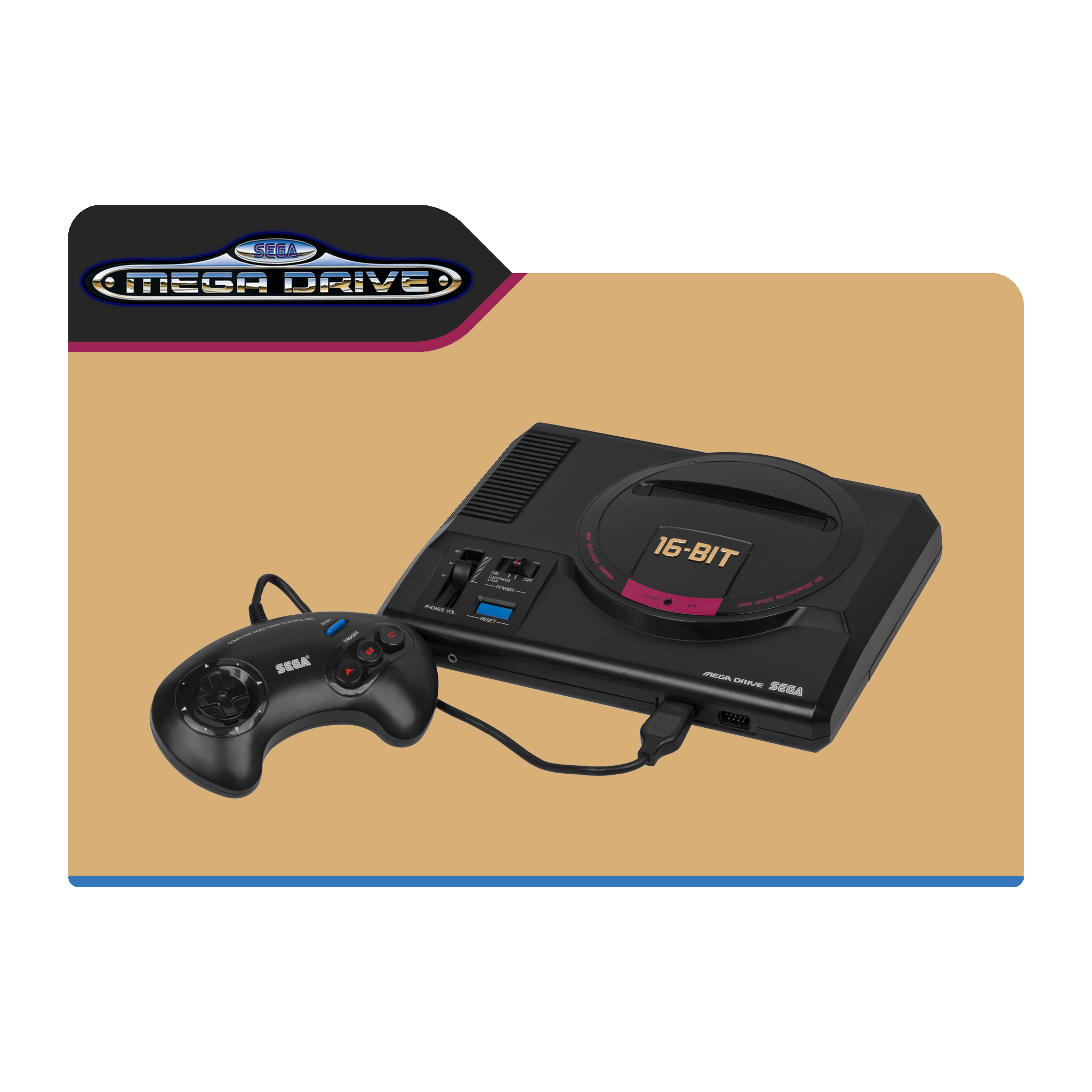 Minimalist SEGA Mega Drive Folder Icon by Chusa56 on DeviantArt