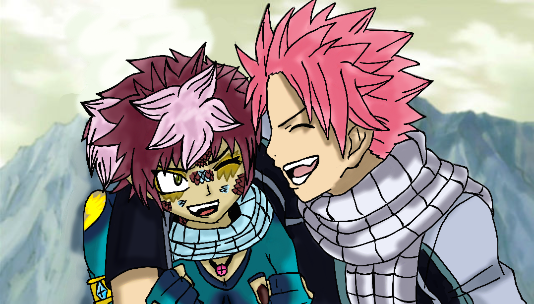 Natsu and Sya in Edolas by SydMor01 on DeviantArt
