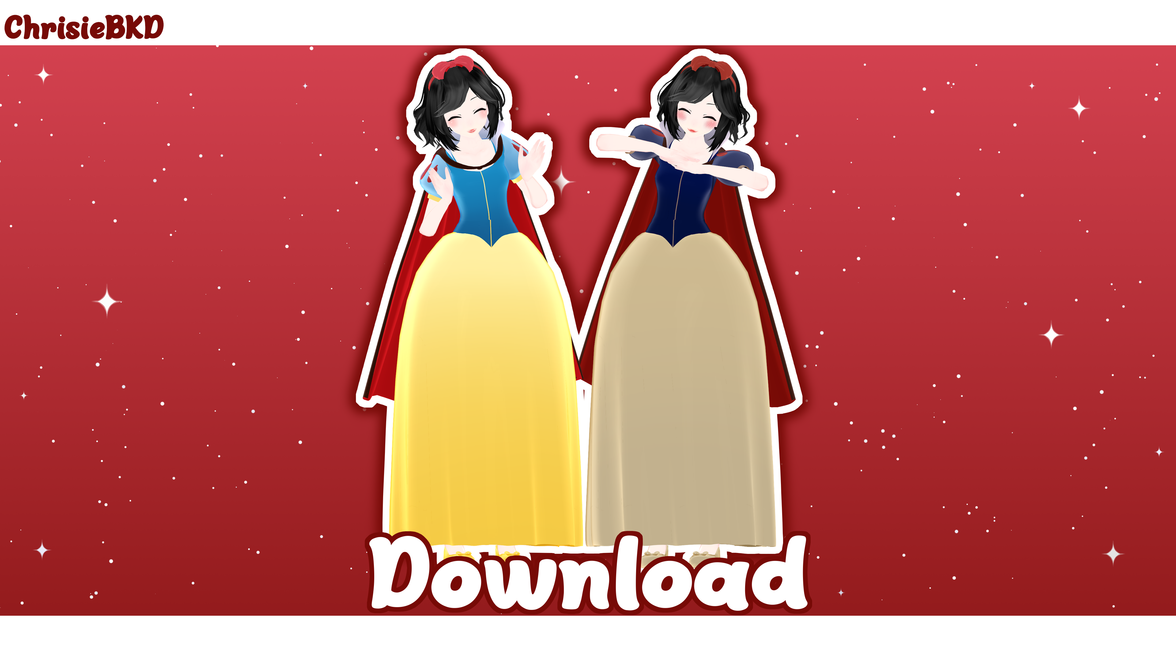 [MMD] Snow White [Model DL] by ChrisieBKD on DeviantArt